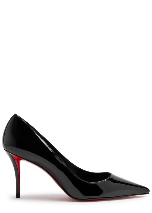 CHRISTIAN LOUBOUTIN Miss Z 80 Patent Leather Pumps - Black