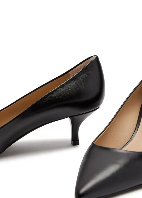 STUART WEITZMAN Power 50 Leather Pumps