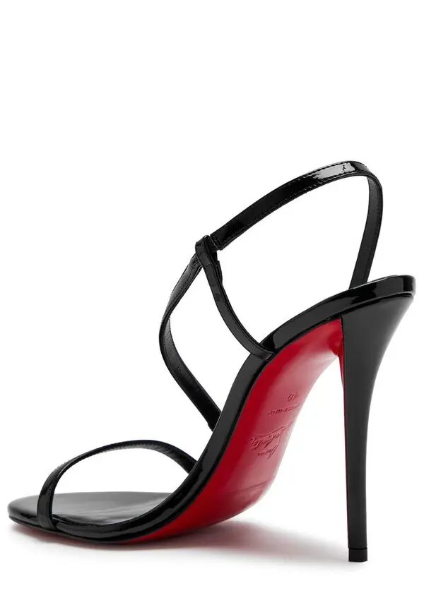 CHRISTIAN LOUBOUTIN Asymmetric Patent Leather Sandals