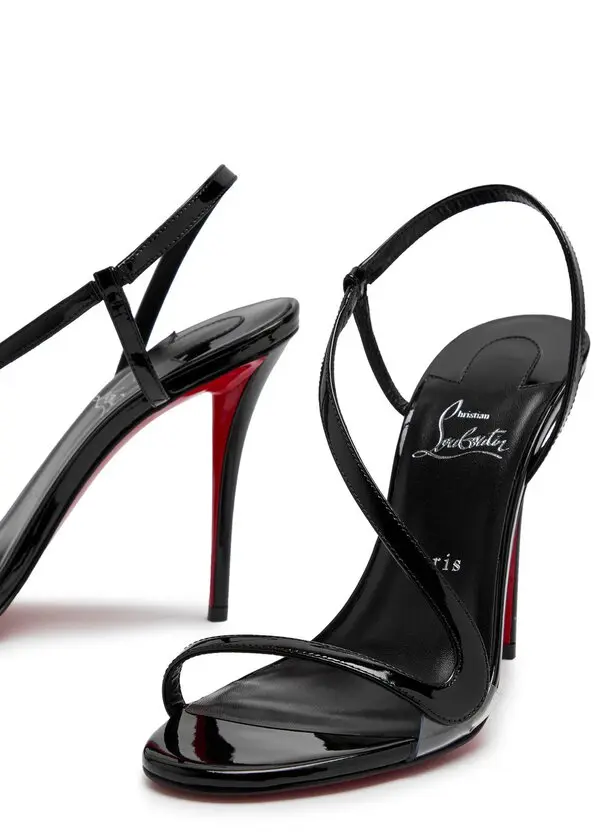 CHRISTIAN LOUBOUTIN Asymmetric Patent Leather Sandals