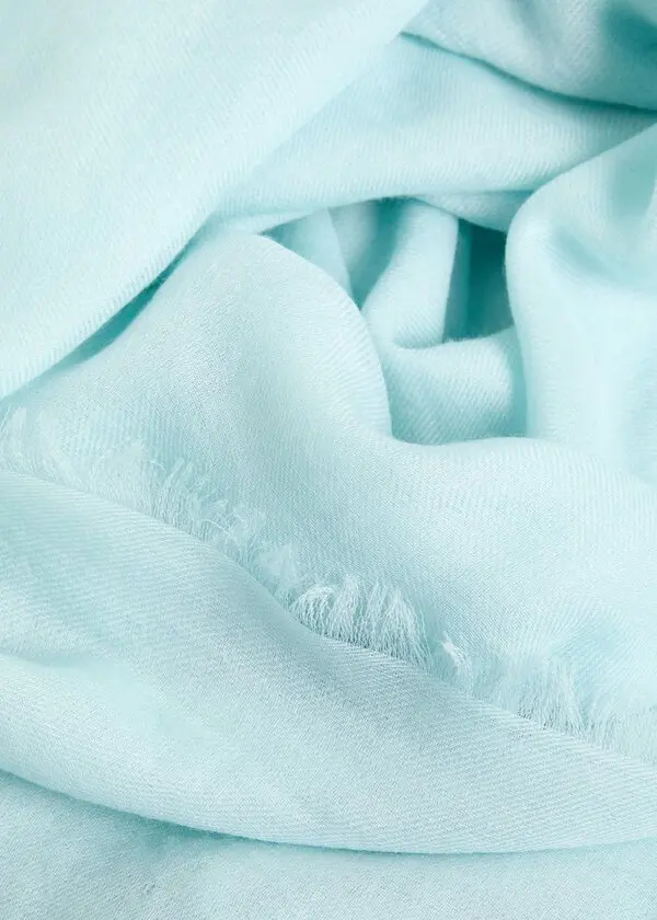 AMA PURE Cashmere Scarf - Light Blue