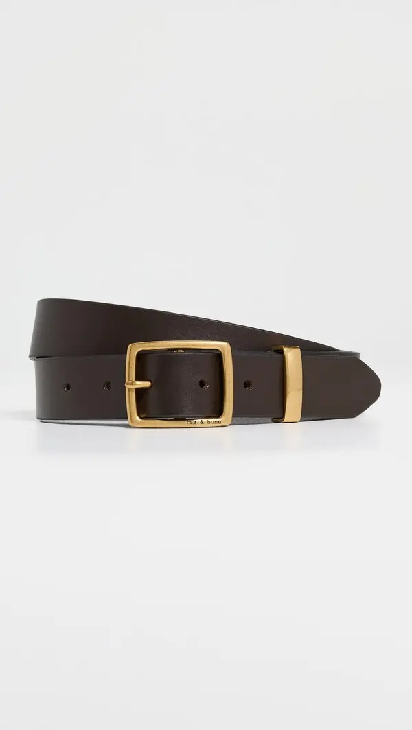 Rag & Bone X Boyfriend Belt - Dark Espresso