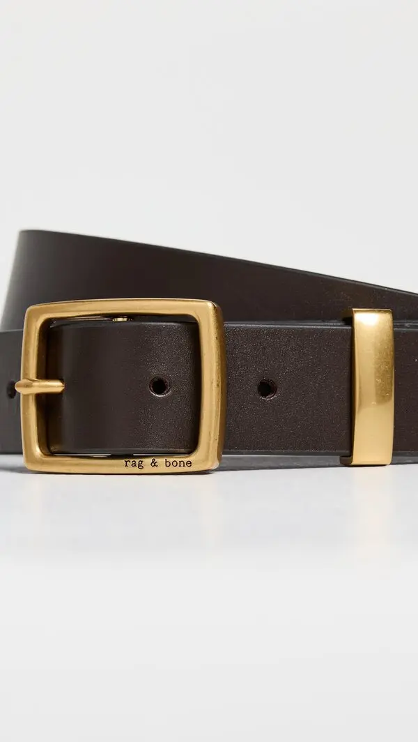 Rag & Bone X Boyfriend Belt - Dark Espresso