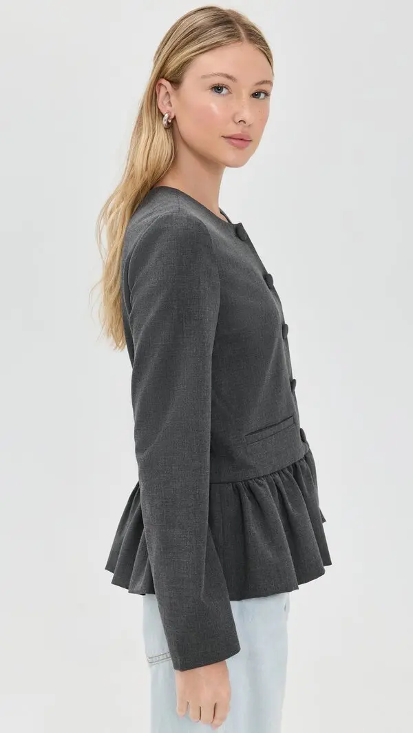 WAYF Blakely Peplum Jacket