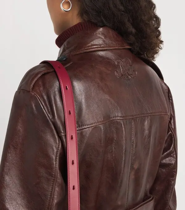 Max & Co. Leather Trench Coat