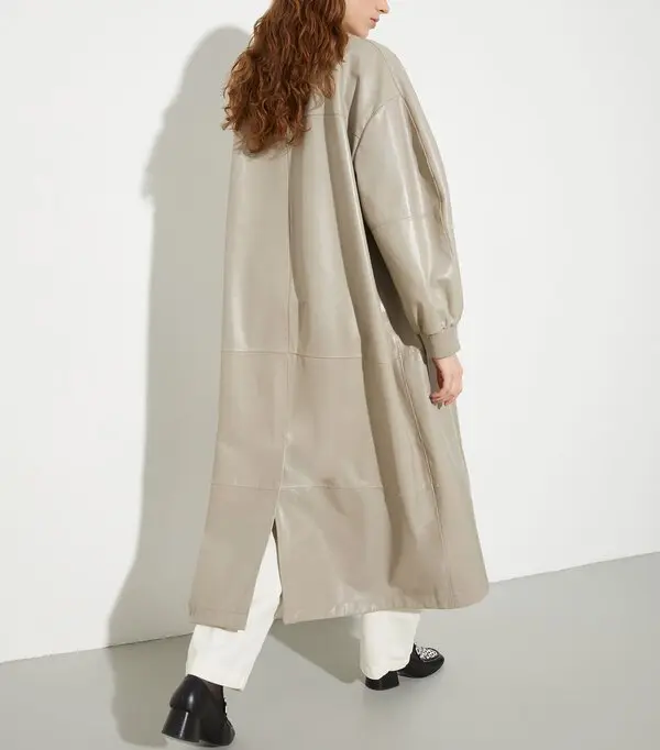 Max & Co. Leather Trench Coat