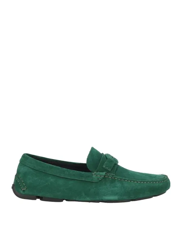 Giorgio Armani Leather Loafers - Green
