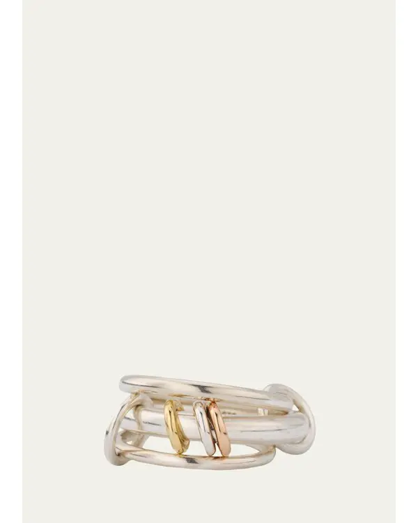 SPINELLI KILCOLLIN Gemini Sg Three-link Ring - Silver/ Go