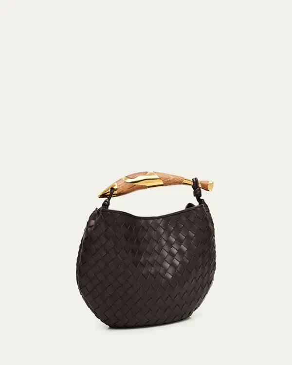 Bottega Veneta Small Intrecciato Leather Top-handle Bag - Fondant
