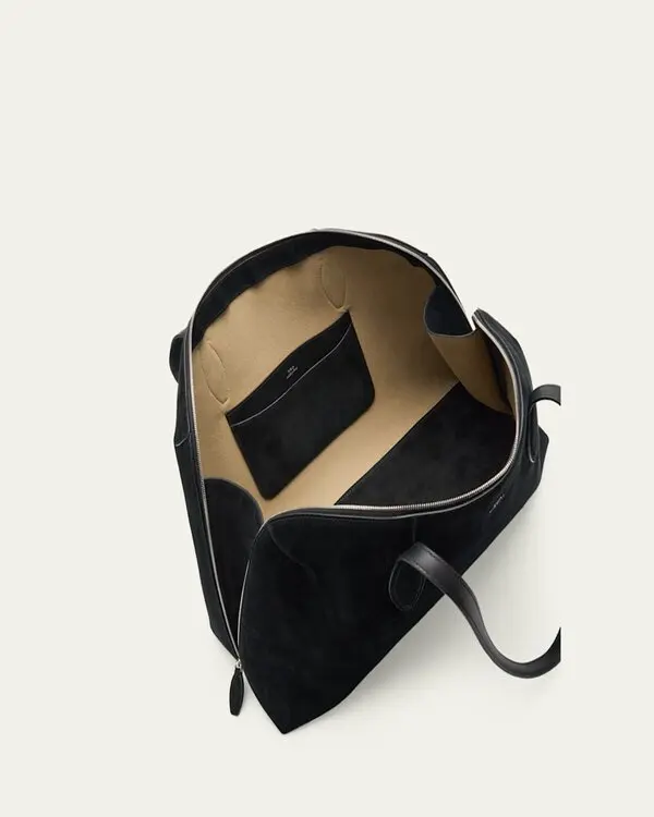 TOTEME Suede Day Tote Bag - Black