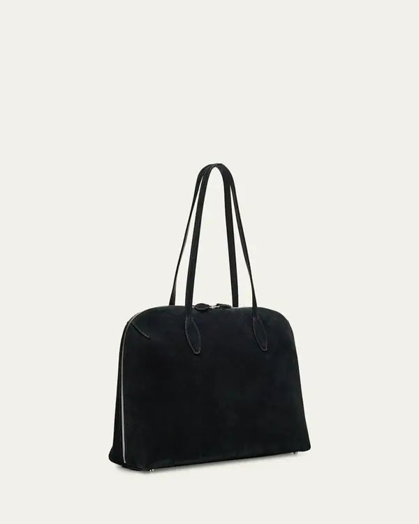 TOTEME Suede Day Tote Bag - Black