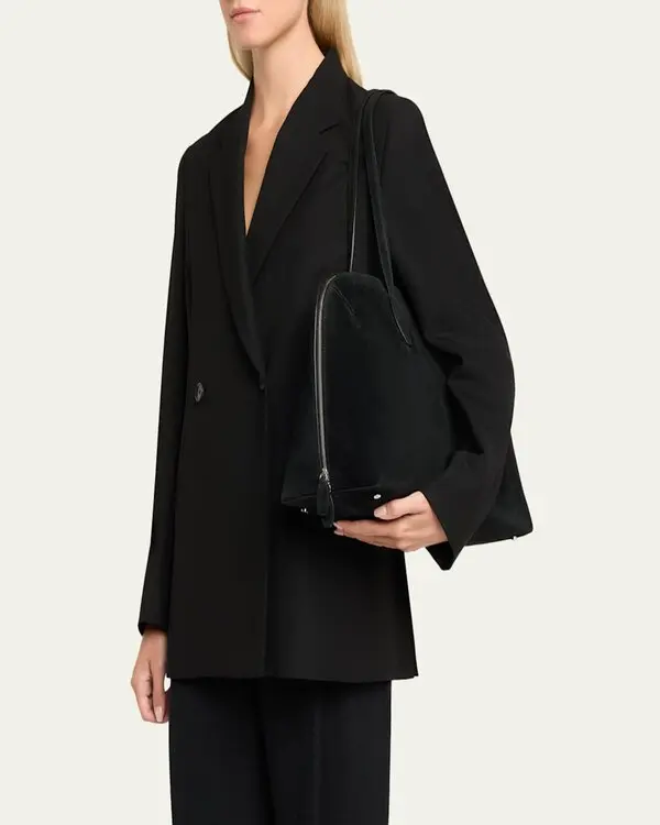 TOTEME Suede Day Tote Bag - Black