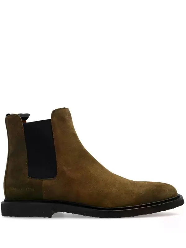 COMMON PROJECTS Waxed Suede Chelsea Boots