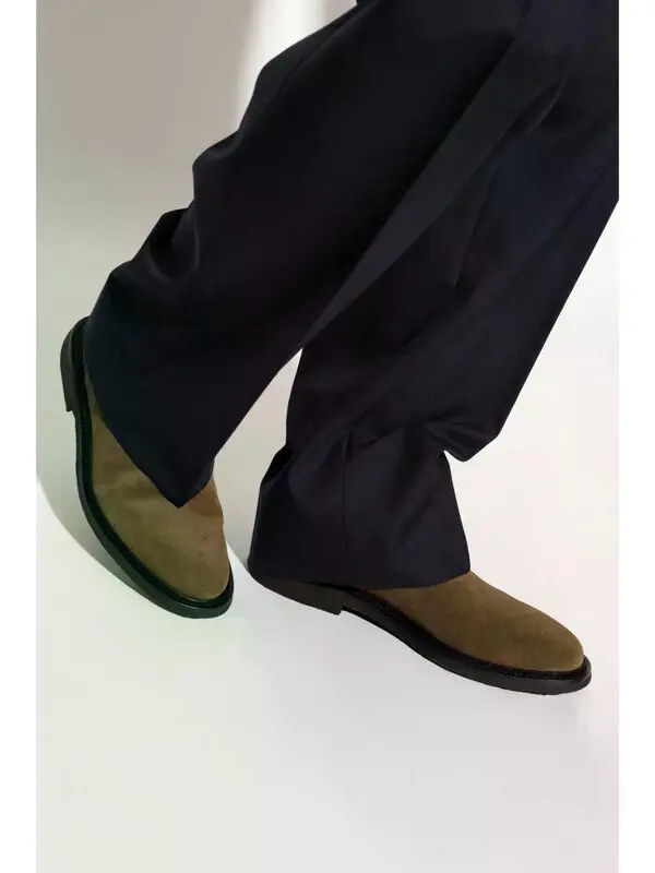COMMON PROJECTS Waxed Suede Chelsea Boots