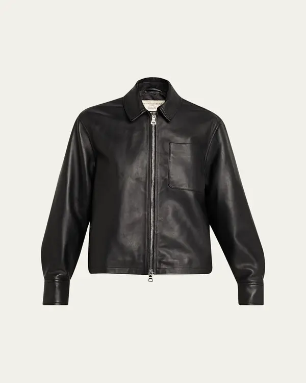 Officine Générale Rhea Lambskin Leather Jacket