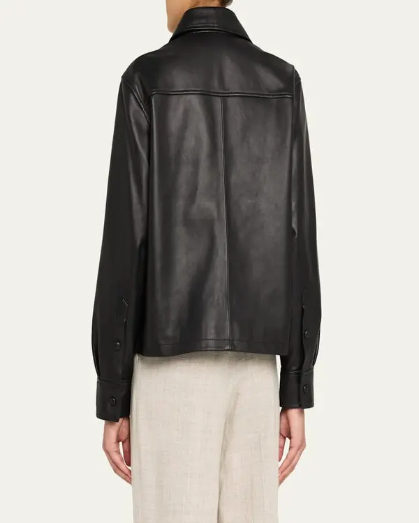 Officine Générale Rhea Lambskin Leather Jacket