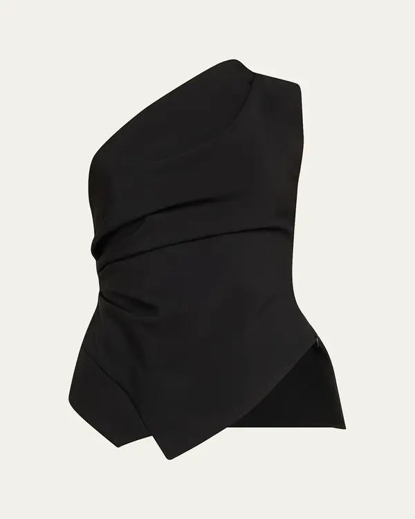 RÓHE Draped One-shoulder Top