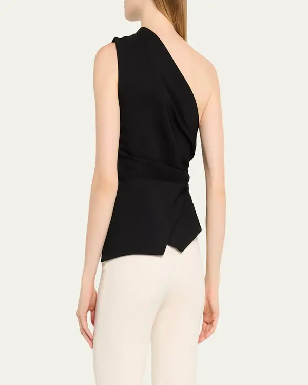 RÓHE Draped One-shoulder Top