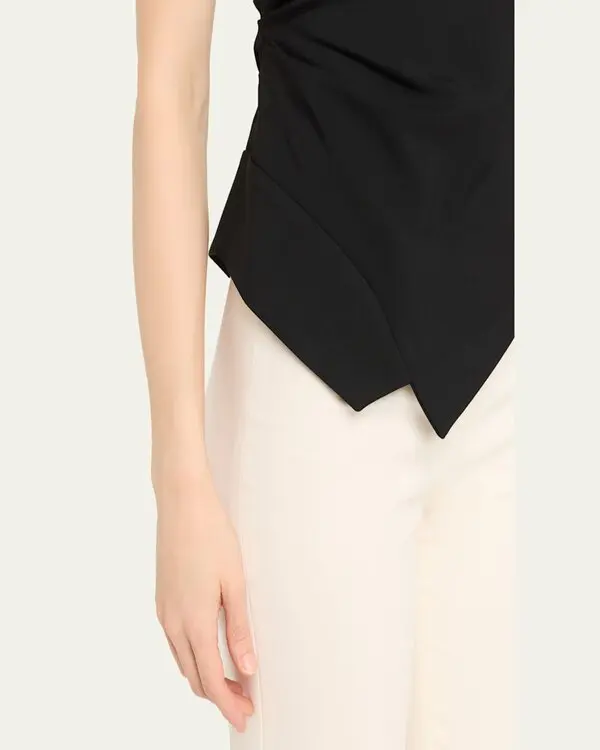 RÓHE Draped One-shoulder Top