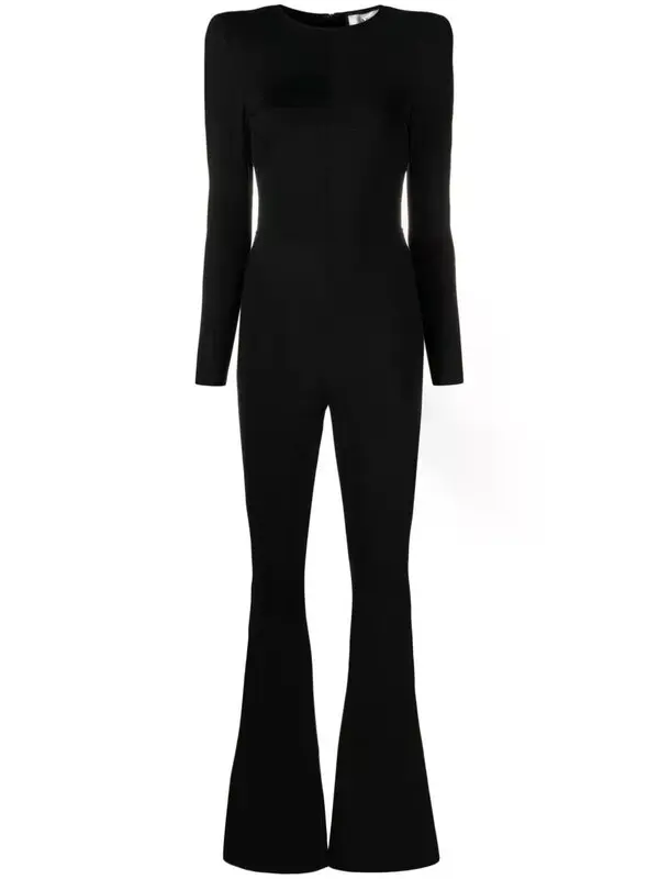 NISSA Flared-leg Jumpsuit - Black