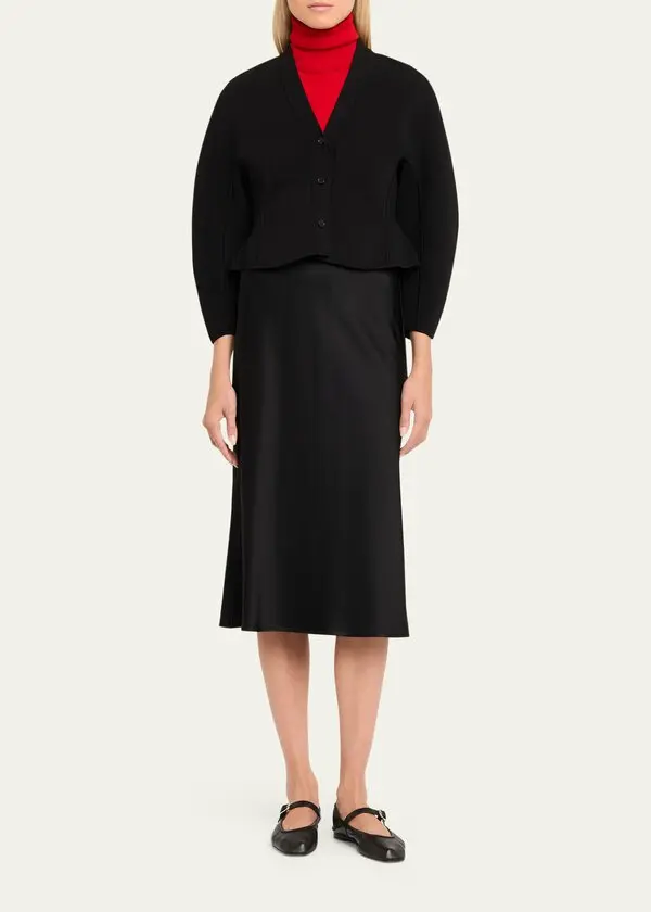 ASHLYN - Henry Cropped Fine Knit Cardigan