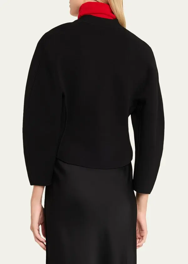 ASHLYN - Henry Cropped Fine Knit Cardigan