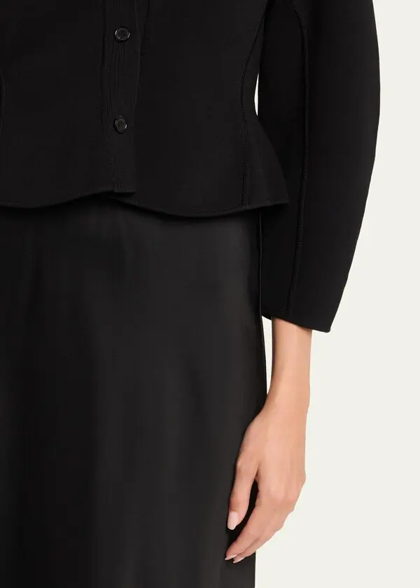 ASHLYN - Henry Cropped Fine Knit Cardigan
