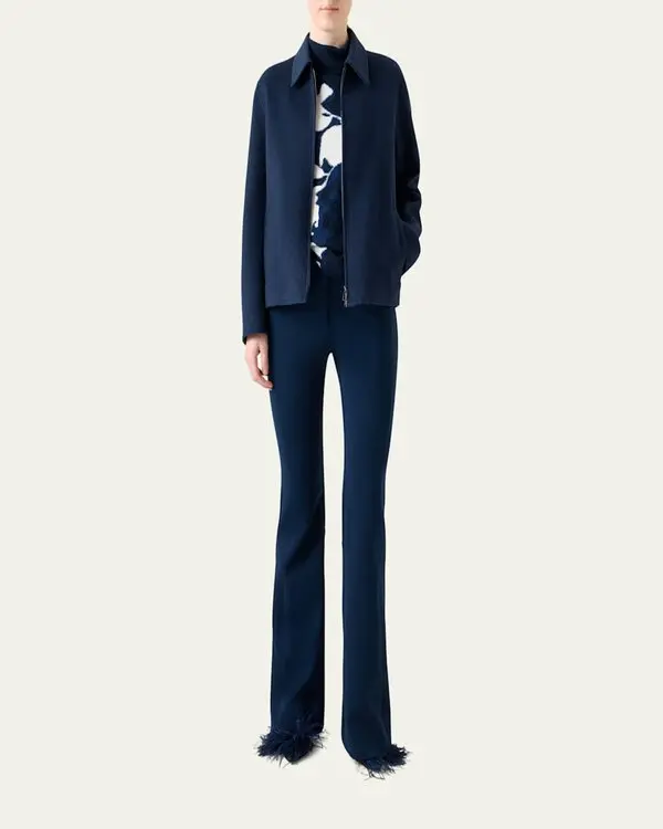 Akris Dylan Cashmere Double-face Zip Jacket