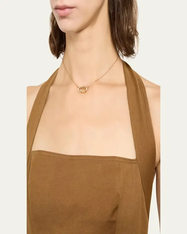 MARLA AARON 14k Rose Gold Square Link 14" Chain