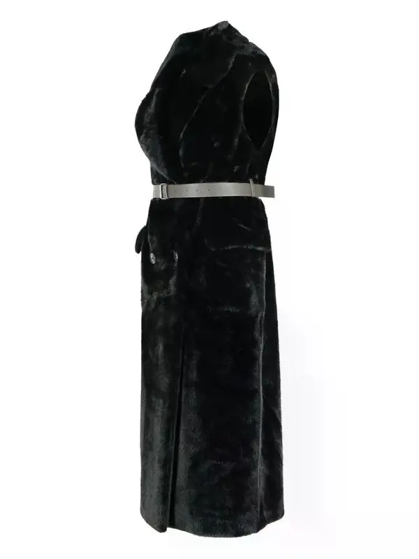P.a.r.o.s.h Sleeveless Belted Coat