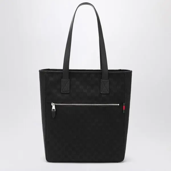 Gucci Gg Fabric Shopping Bag - Black