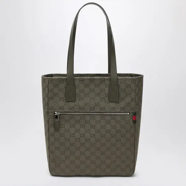 Gucci Gg Fabric Medium Shopping Bag - Green