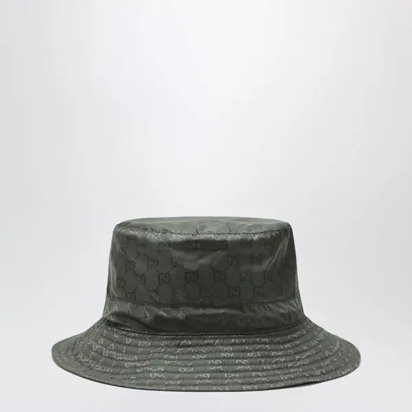 Gucci Reversible Gg Pattern Fisherman Hat - Green