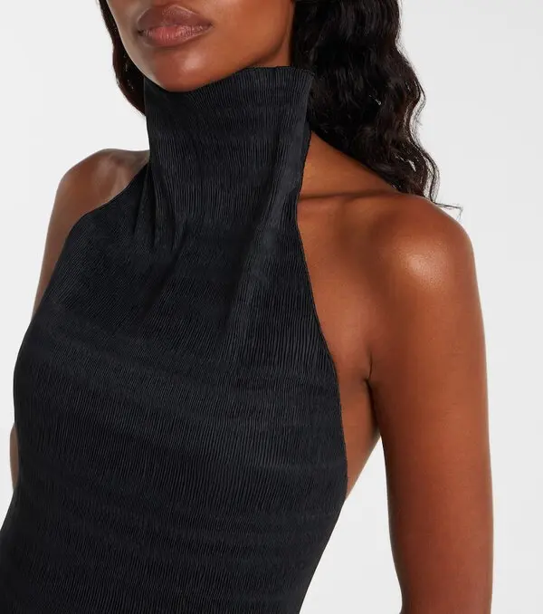 Magda Butrym Shirred Turtleneck Top