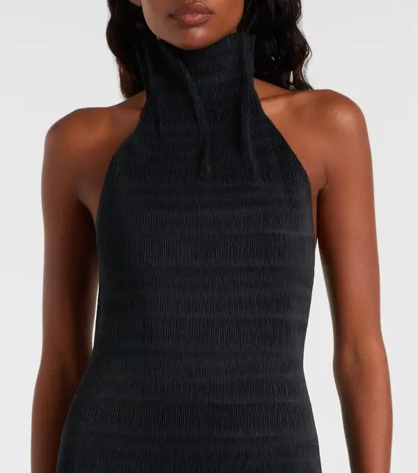 Magda Butrym Shirred Turtleneck Top