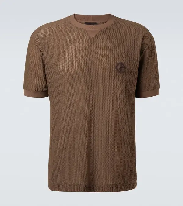 Giorgio Armani Logo T-shirt - Brown
