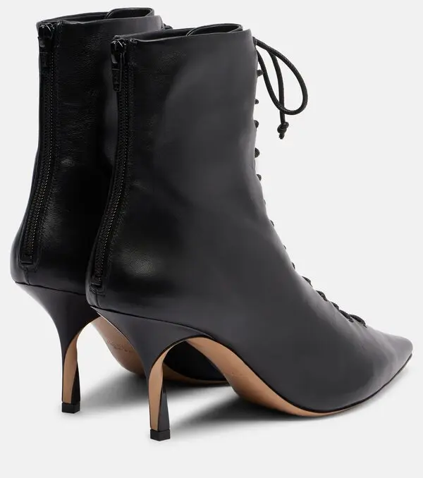Jacquemus Leather Lace-up Ankle Boots
