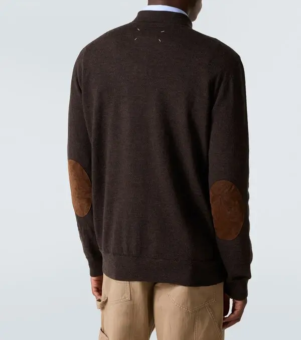 MAISON MARGIELA Wool Polo Sweater - Brown