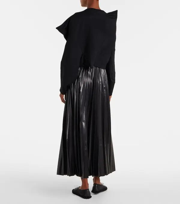 Junya Watanabe Wool-blend Crop Top