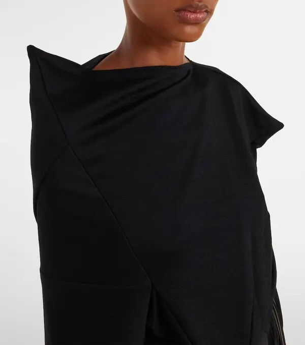 Junya Watanabe Wool-blend Crop Top