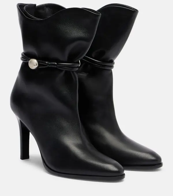 Isabel Marant Lolya 90 Leather Ankle Boots
