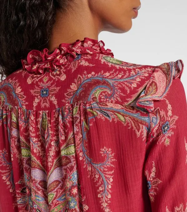 Etro Printed Crepon Blouse