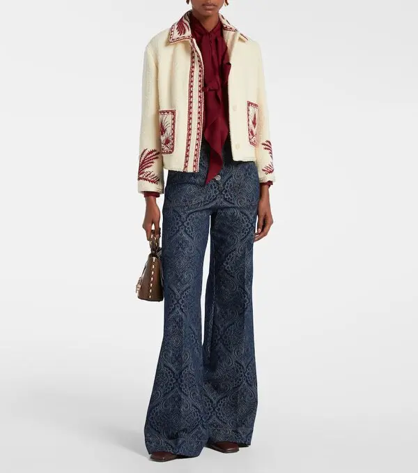 Etro Pegaso High-rise Flared Jeans