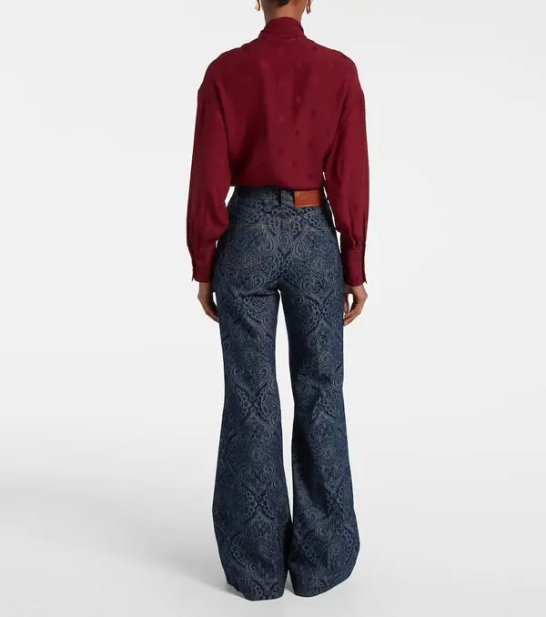 Etro Pegaso High-rise Flared Jeans