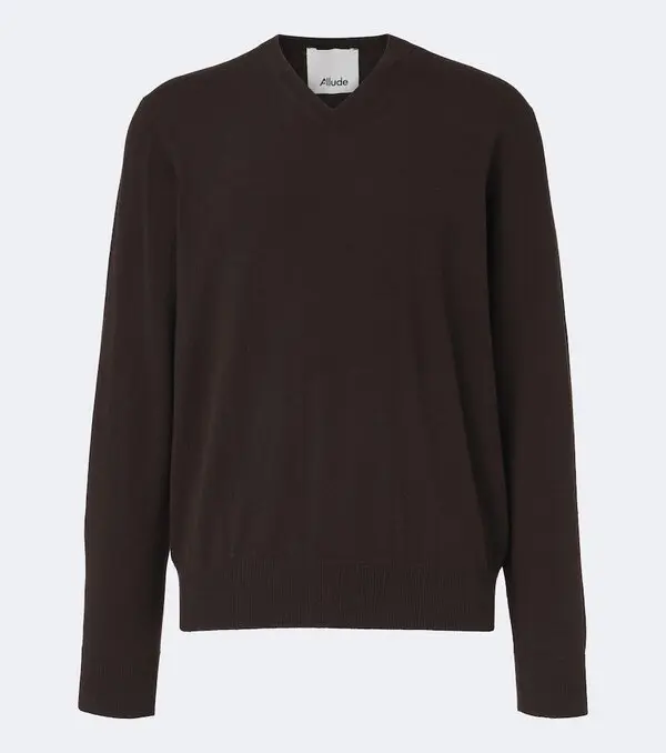 ALLUDE Wool And Cashmere Pullover - Brown