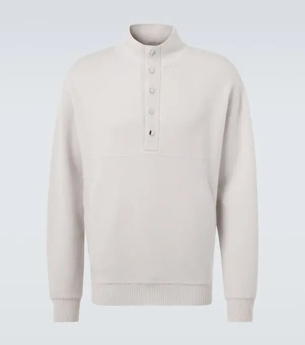 ALLUDE Wool And Cashmere Turtleneck Sweater - Grey