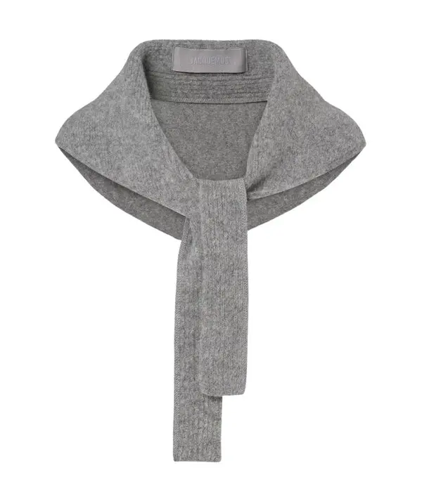 Jacquemus Gros Grain Scarf - Grey