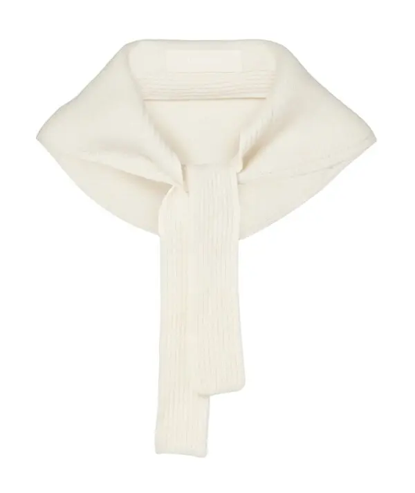 Jacquemus Gros Grain Scarf - White