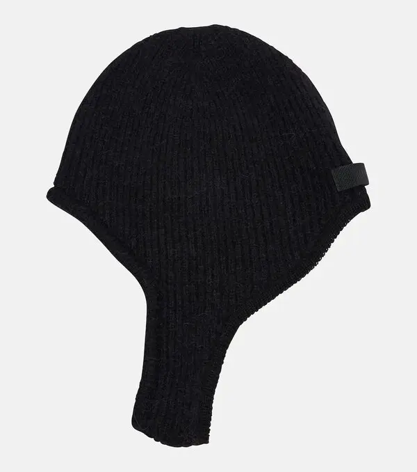 Jacquemus Gros Grain Alpaca-blend Hood - Black
