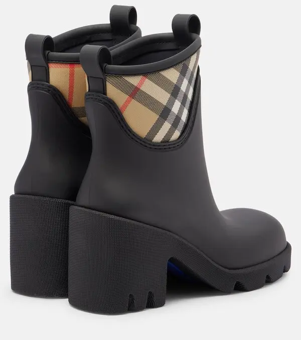 Burberry Checked Ankle Boots